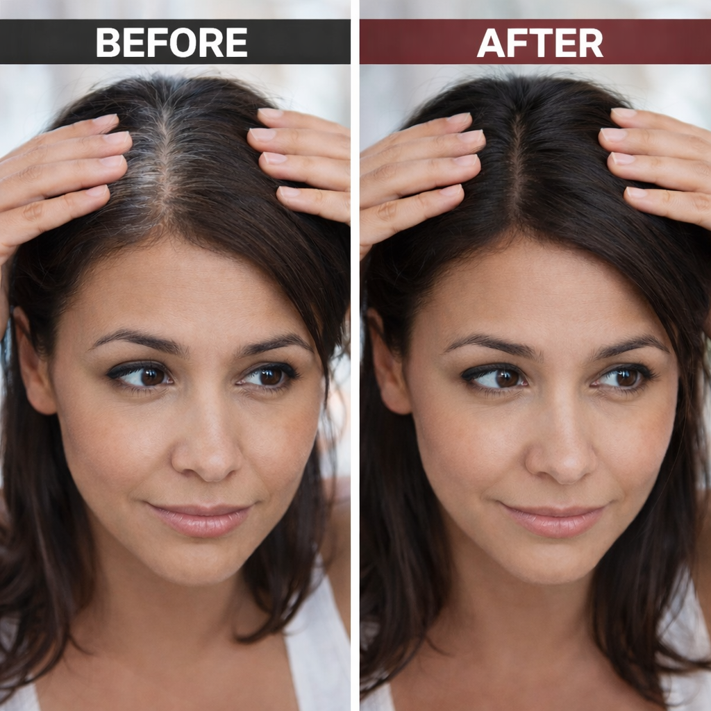 Mimic Color Root Touch-Up Kit Dark Brown – Instantly Cover Gray Hair B